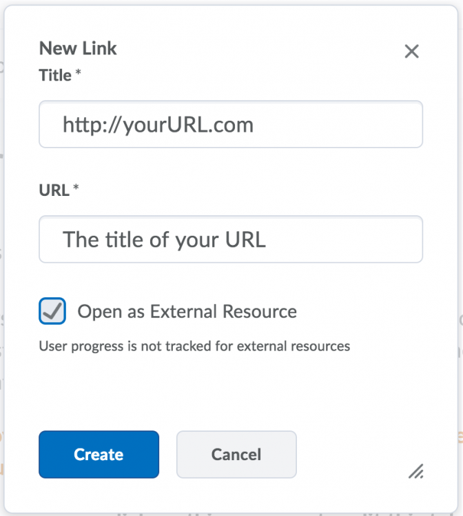 AddingURL – Teaching & Learning Support