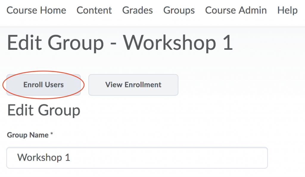 Enroll_Users – Teaching & Learning Support