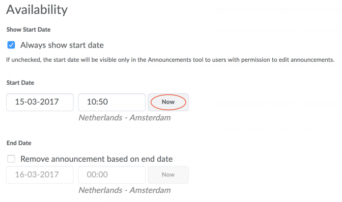 annoucement_availability – Teaching & Learning Support