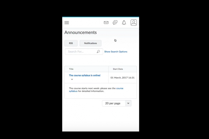 announcement – Teaching & Learning Support