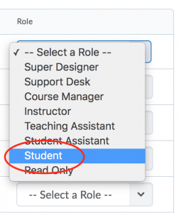 enroll student_role – Teaching & Learning Support