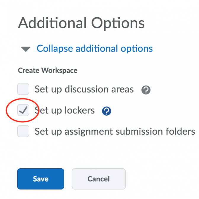 set up lockers – Teaching & Learning Support