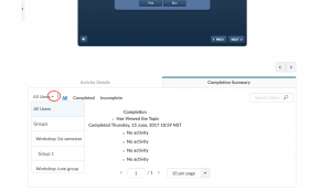scorm_completion summary – Teaching & Learning Support