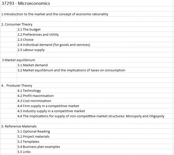 Create a course structure | Teaching & Learning Support