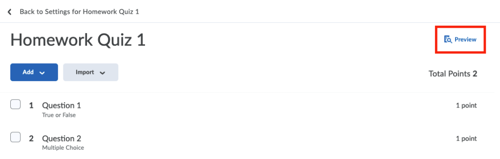 Preview – Teaching & Learning Support